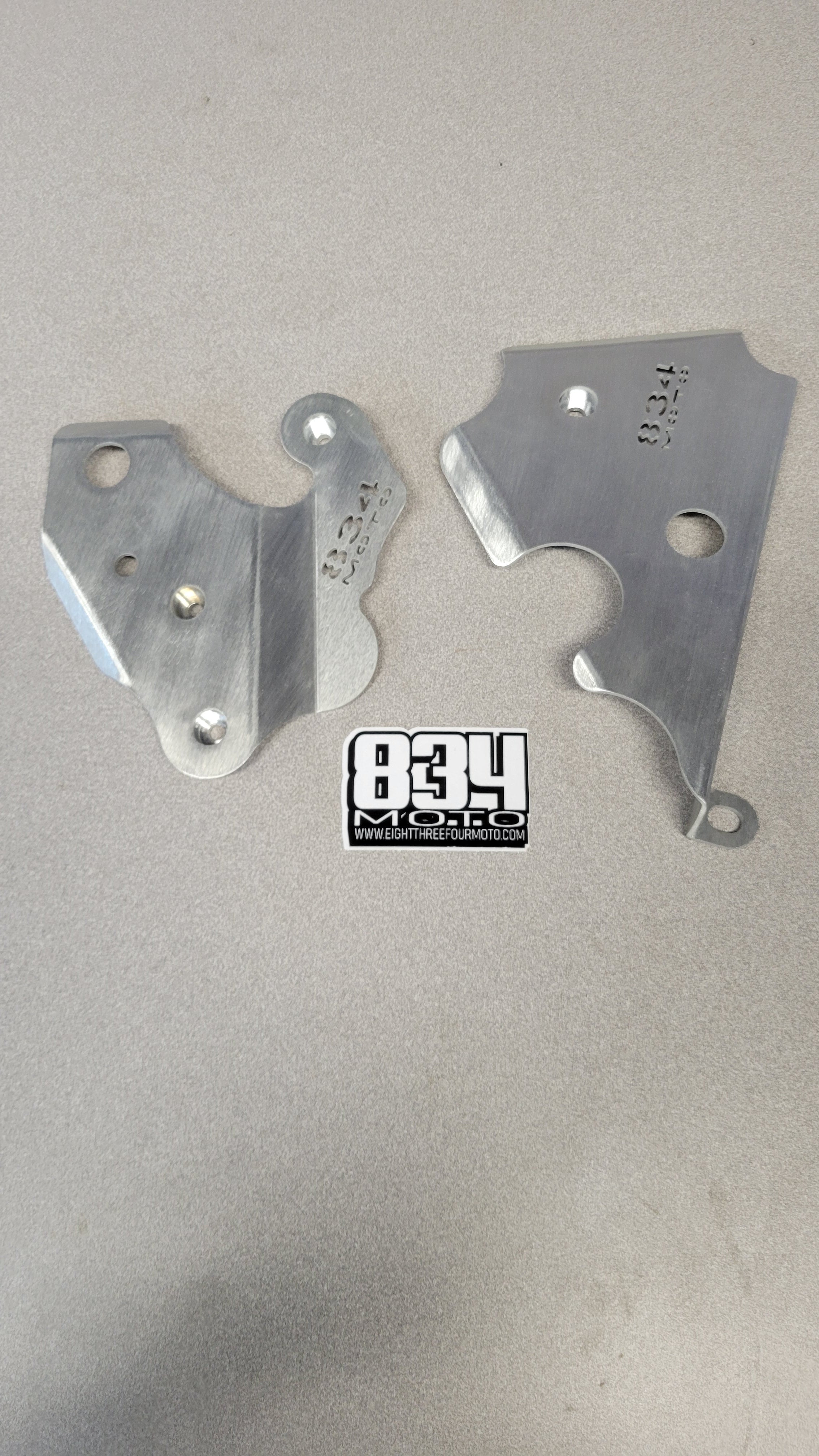96-00 RM250 Frame Guards | Eight Three Four Moto, LLC.